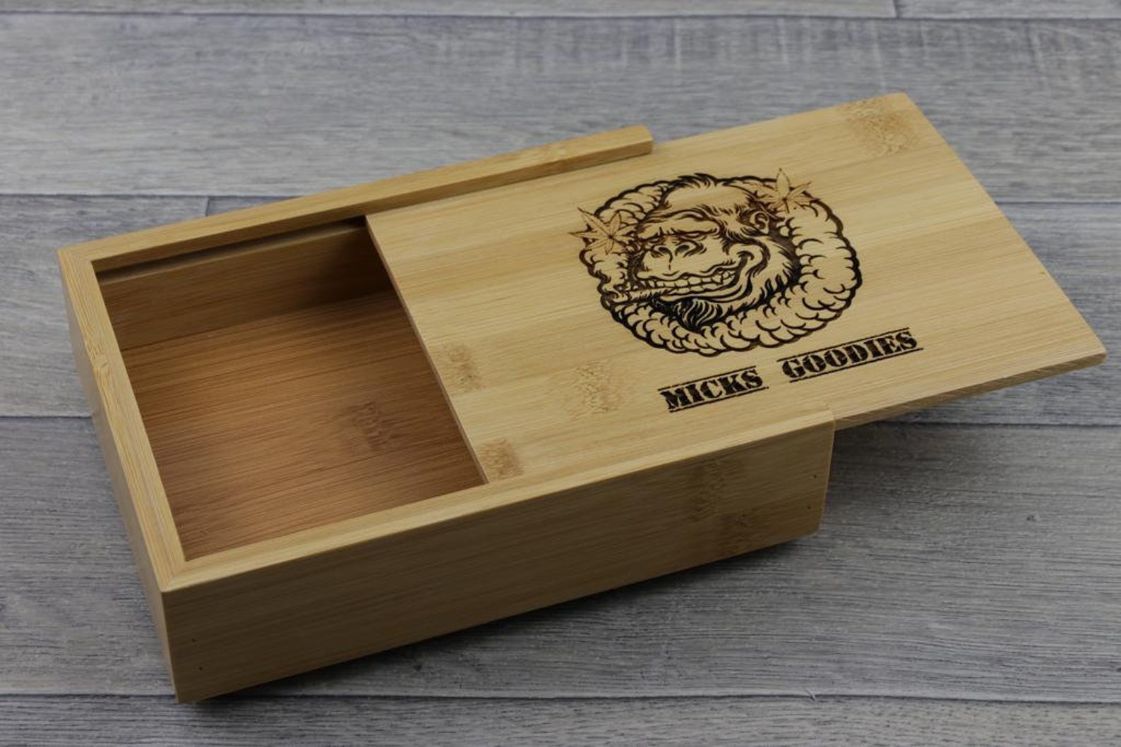 Cannabis / Weed Rolling Tray. Personalized Wood Stash Box For | Etsy