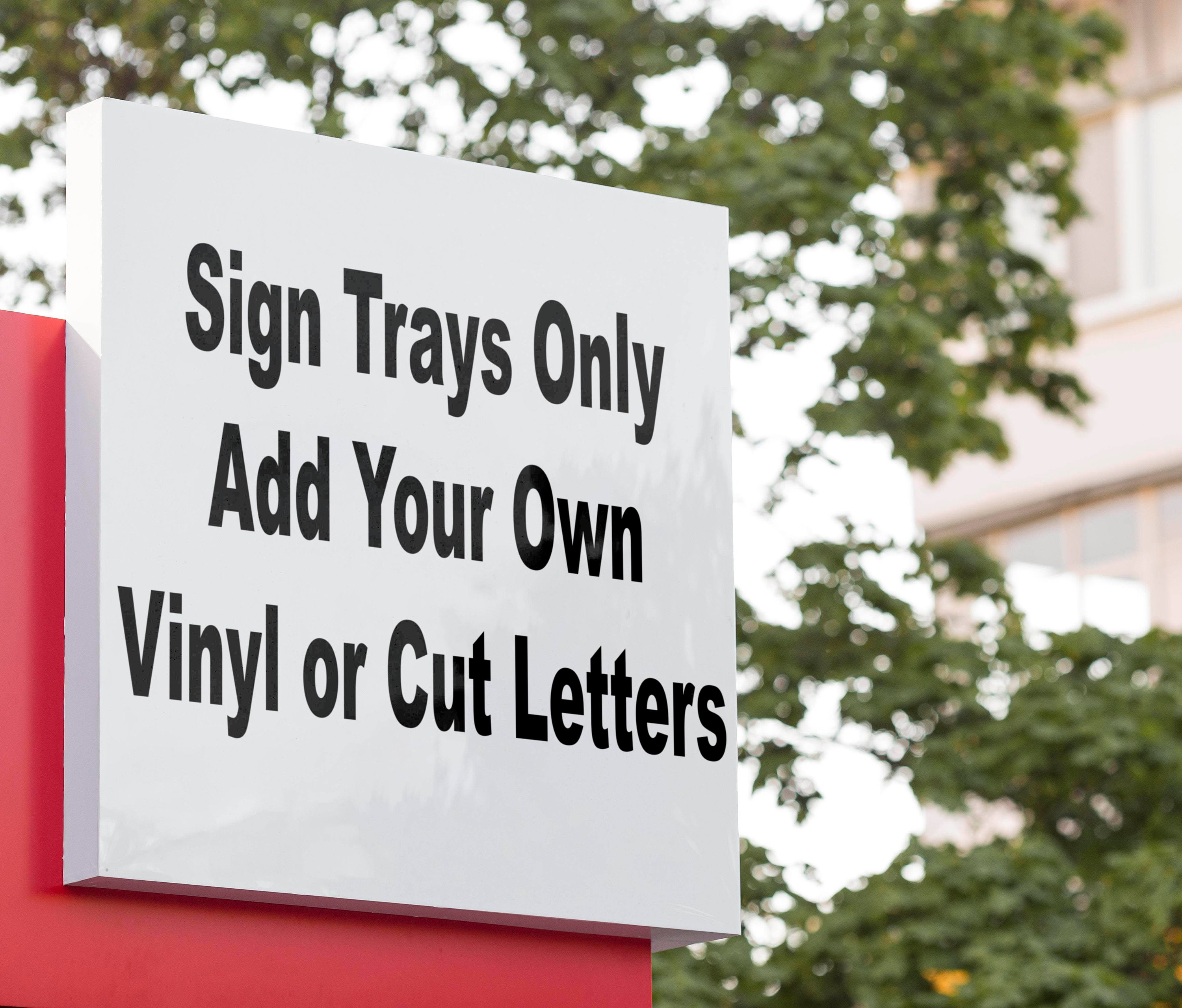 Custom Size Sign Tray! Shop Front Sign Trays, Diabond Signs. Outdoor ...