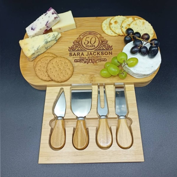 50th Charcuterie Board - Etsy