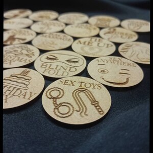 22 Sex Tokens - Gift for Her - Boyfriend Gift - 22 Wooden Adult Sexy ...