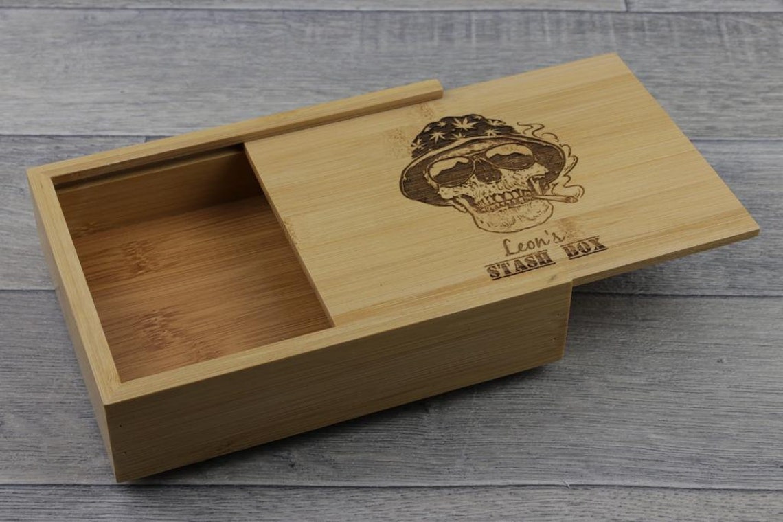 Cannabis / Weed Rolling Tray. Personalized Wood Stash Box for - Etsy UK