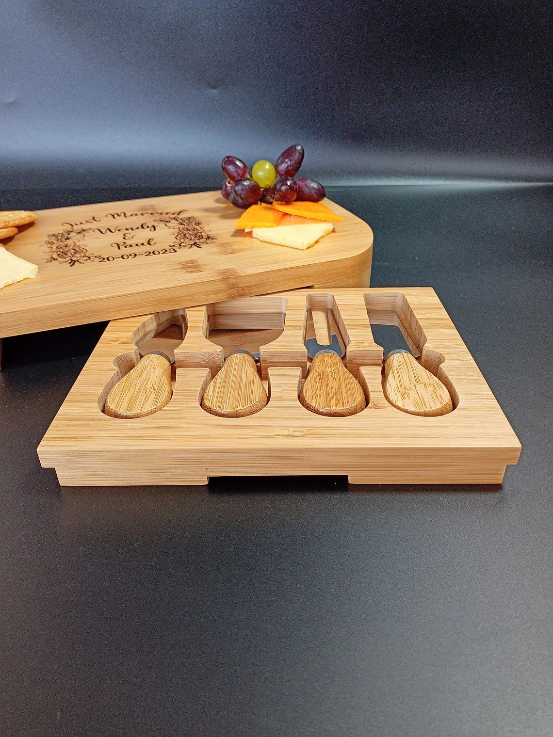 Just Married Wedding Gift - Custom Cheese Board Makes the Perfect ...