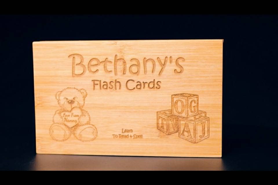 Montessori Learn to Read & Spell Flash Cards Bamboo Wooden - Etsy