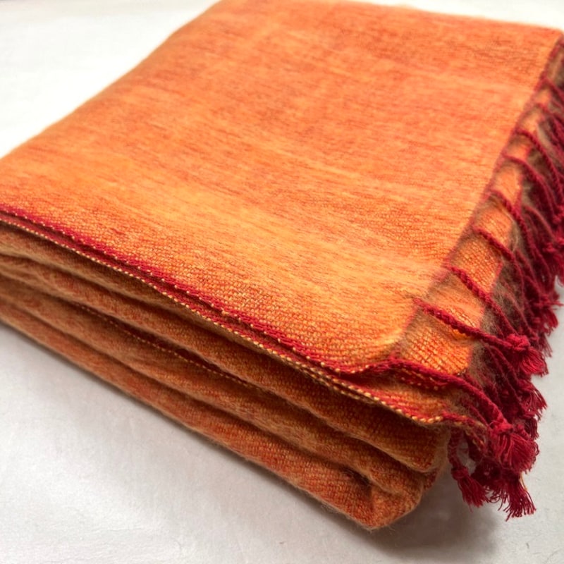 Large Rust Throw - Etsy UK