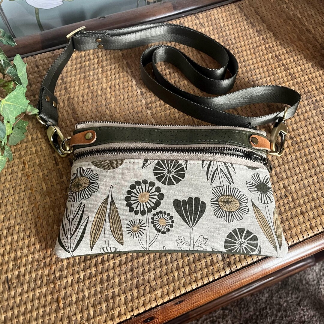 Izzy Cross-body Green Cork / Brushed Antique - Etsy