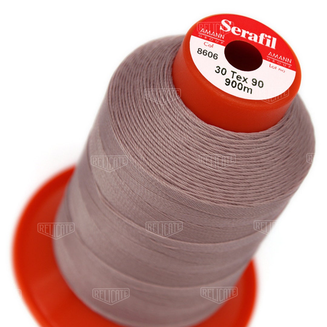 Serafil Polyester Sewing Thread - Size 30 (TEX 90), Size 20 (TEX 135 ...