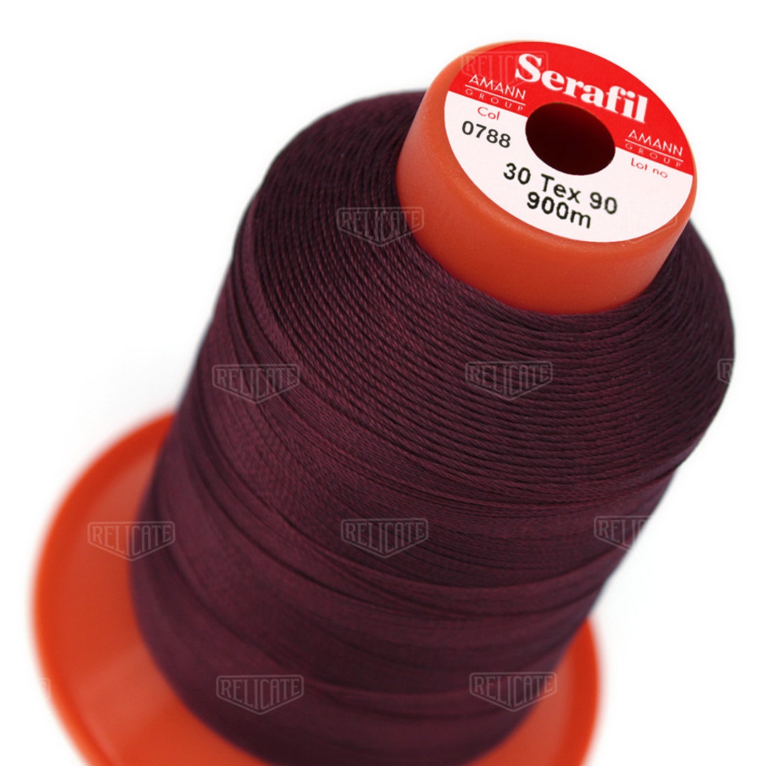 Serafil Polyester Sewing Thread - Size 30 (TEX 90), Size 20 (TEX 135 ...