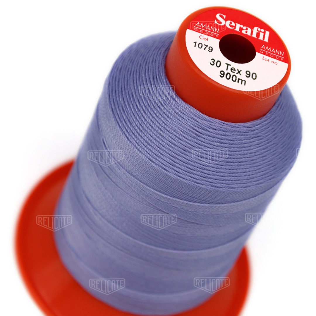 Serafil Polyester Sewing Thread Color 1079 Purple Size 30 (TEX 90 ...