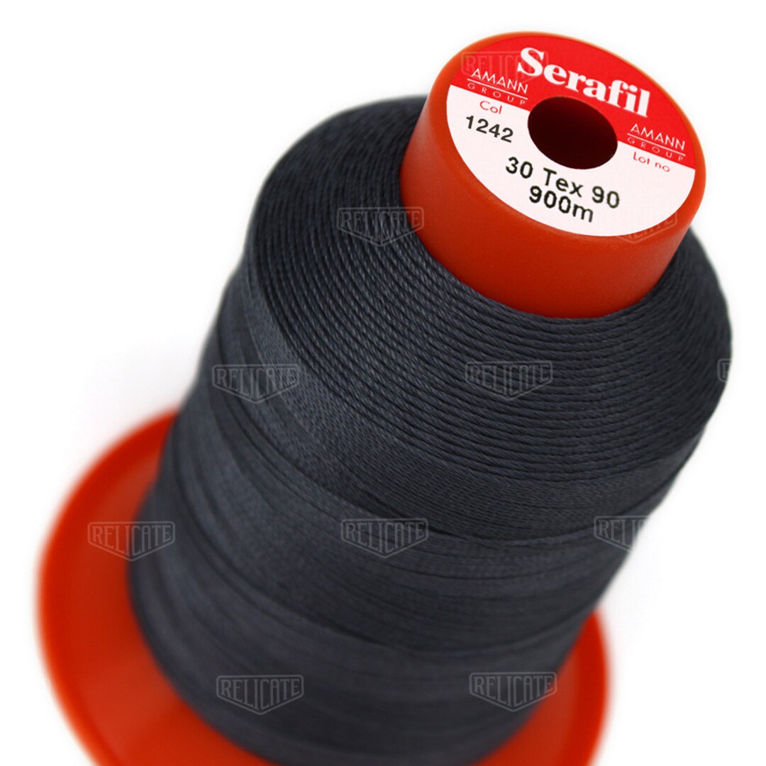 Serafil Polyester Sewing Thread - Color 1242 - Size 30 (TEX 90), Size ...