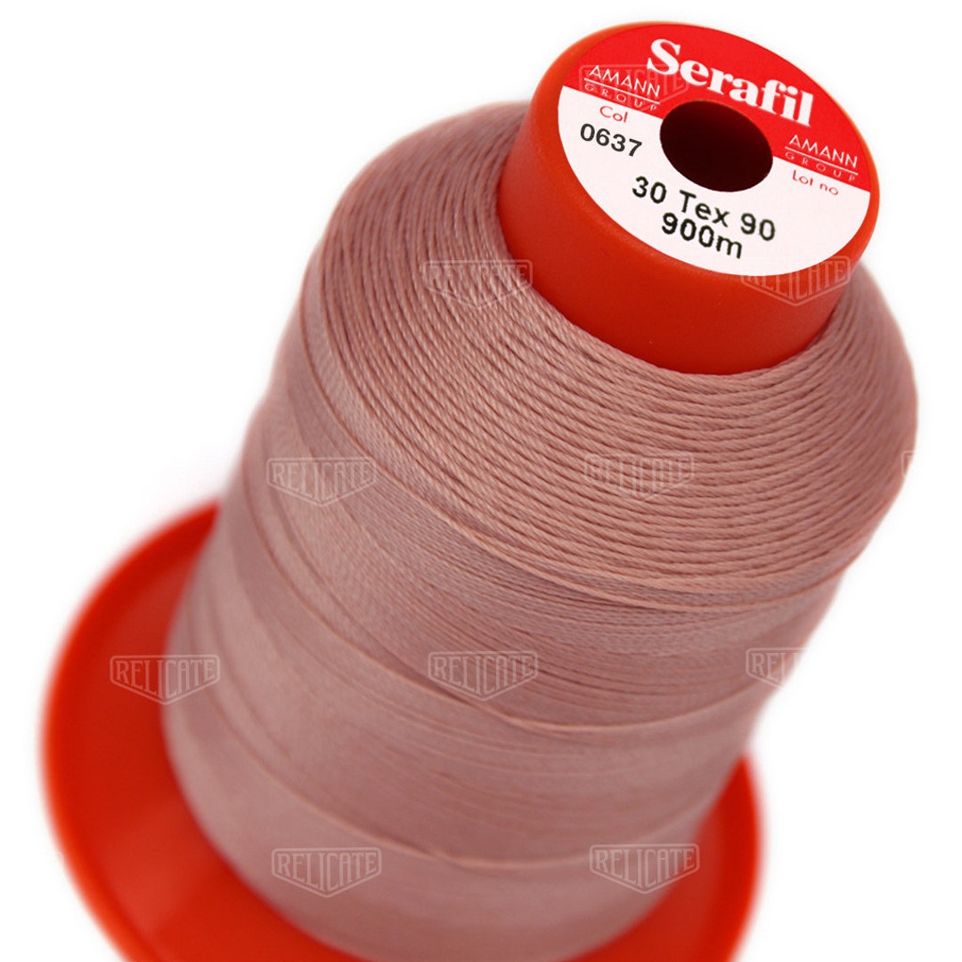 Serafil Polyester Sewing Thread Color 0637 Size 30 TEX 90 - Etsy UK