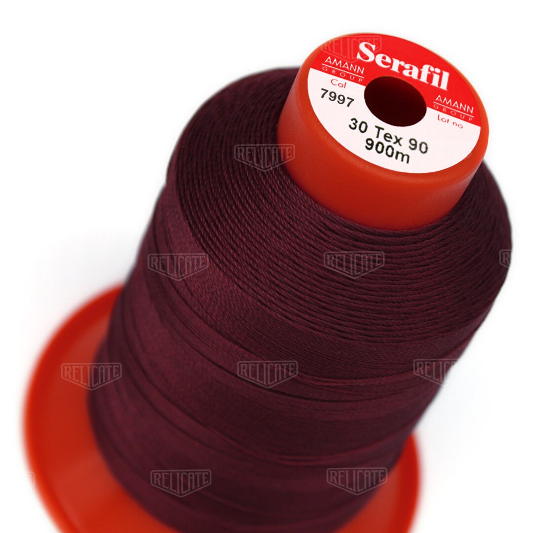 Serafil Polyester Sewing Thread - Size 30 (TEX 90), Size 20 (TEX 135 ...
