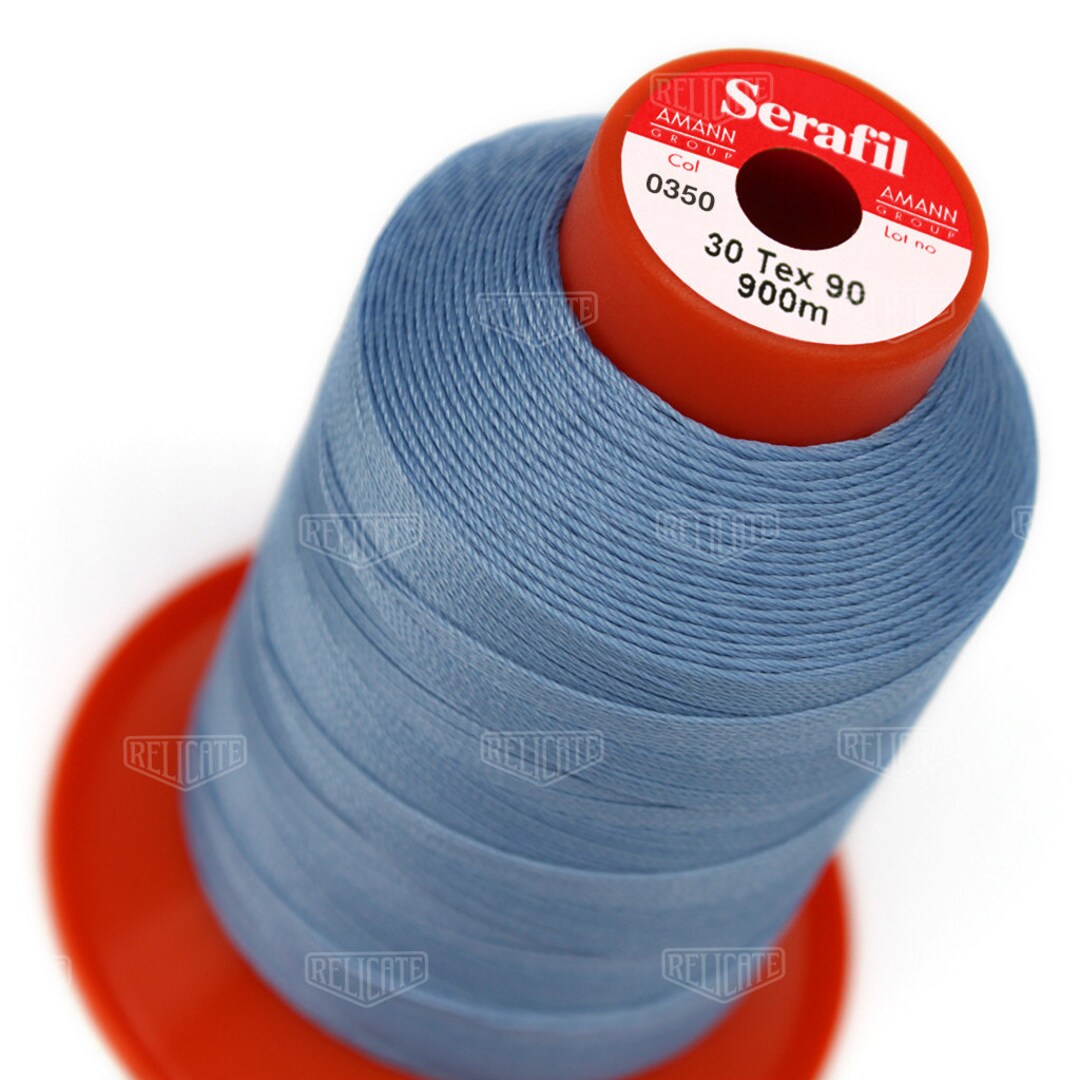 Serafil Polyester Sewing Thread Color 0350 Size 30 TEX 90, Size 20 TEX ...