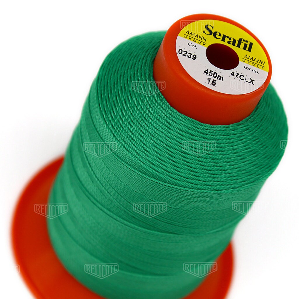 Serafil Polyester Sewing Thread Color 0239 Green Size 30 TEX | Etsy