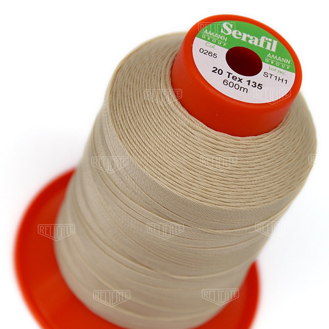 Serafil Polyester Sewing Thread - Size 20 and 15- TEX 135 and 210 ...