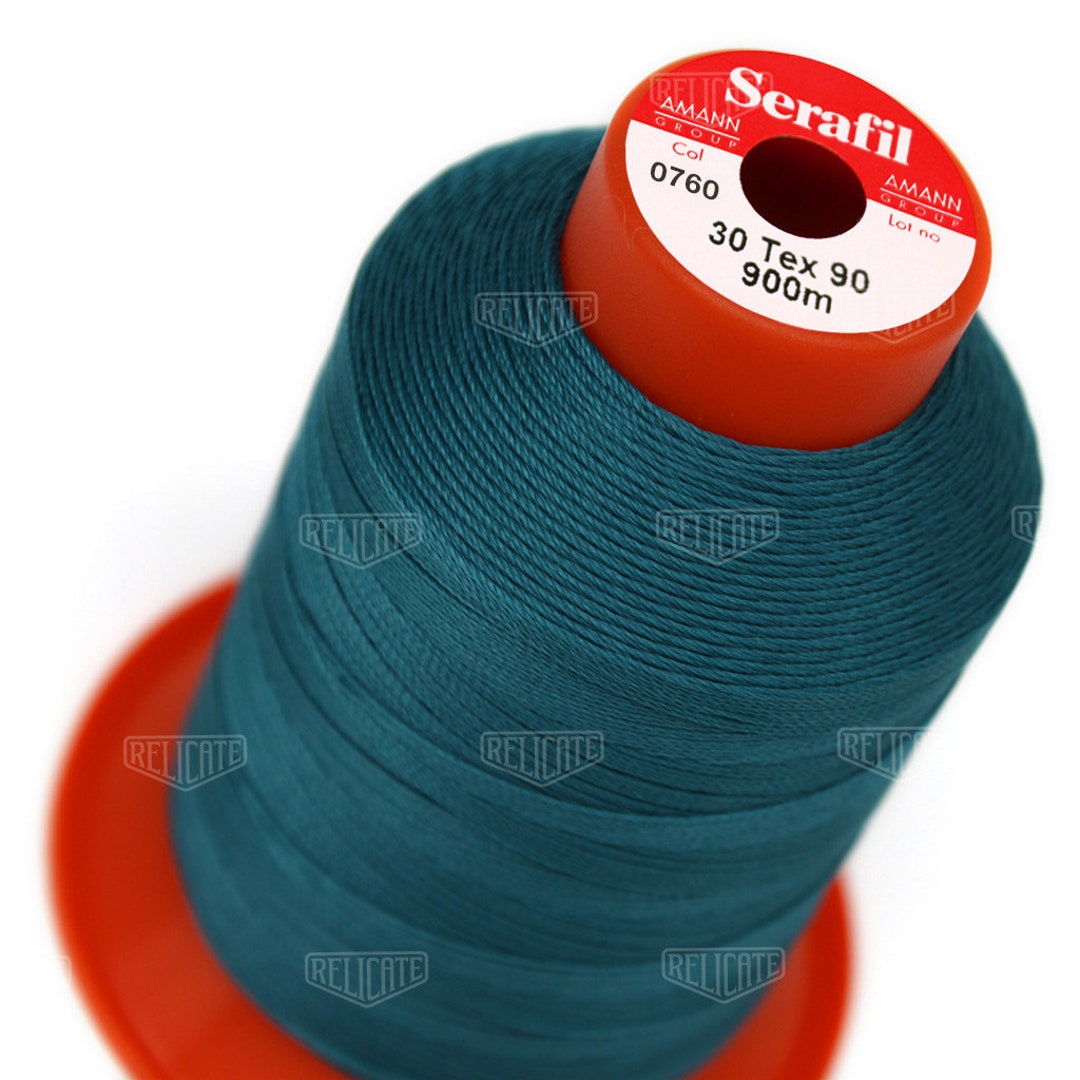 Serafil Polyester Sewing Thread Color 0760 Size 30 (TEX 90), Size 20 ...