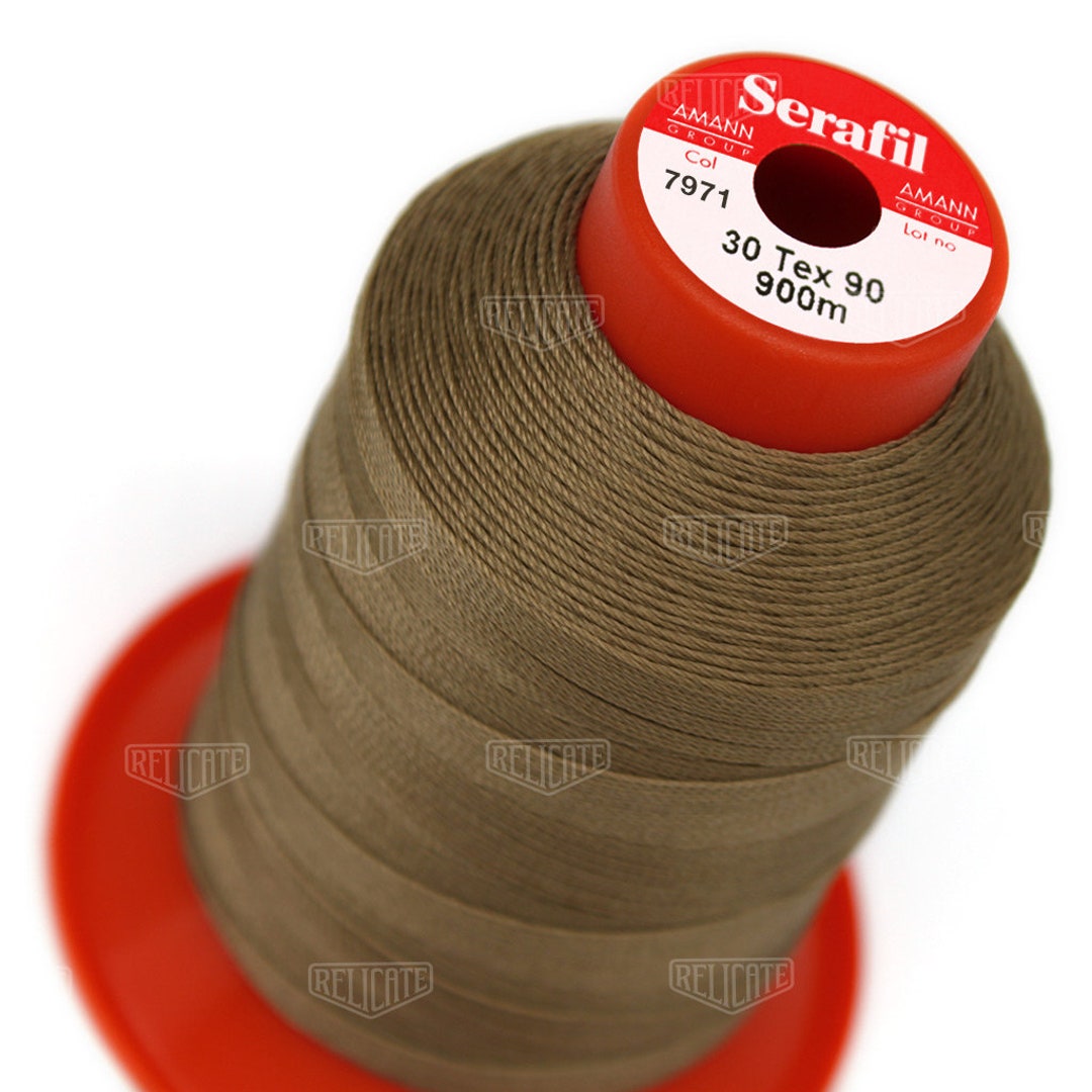 Serafil Polyester Sewing Thread Color 7971 Size 30 (TEX 90), Size 20 ...