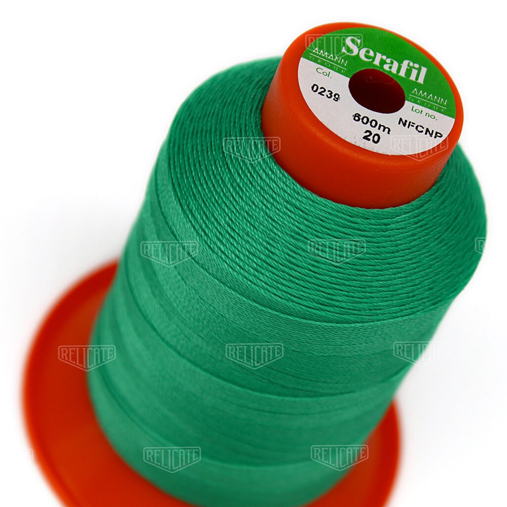 Serafil Polyester Sewing Thread Color 0239 Green Size 30 TEX | Etsy