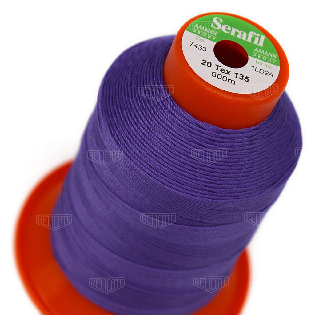 Serafil Polyester Sewing Thread Color 7433 Purple Size 30 TEX - Etsy