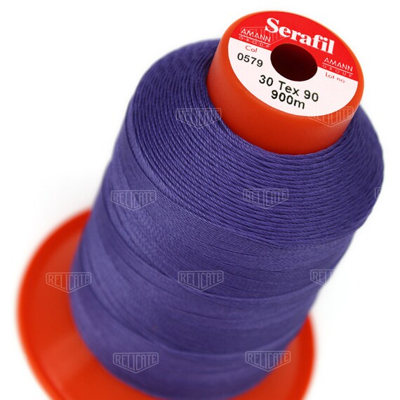 Serafil Polyester Sewing Thread Color 0579 Purple Size 30 TEX - Etsy ...