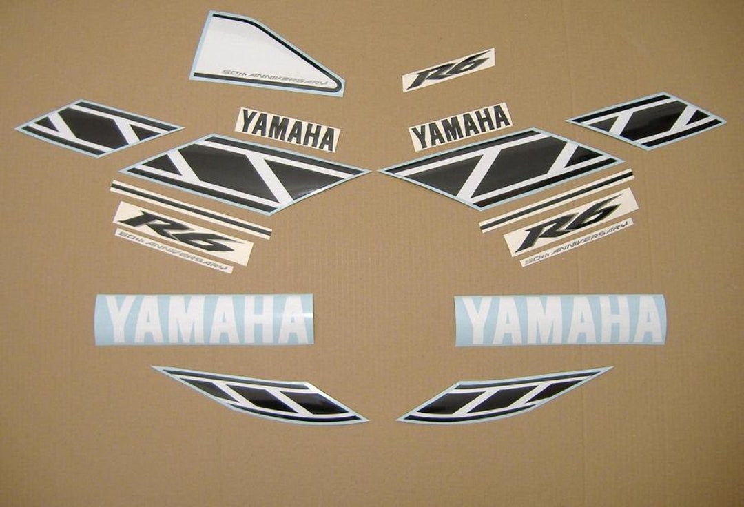 Yamaha YZF-R6 2006 50th Anniversary Decals Stickers Set Kit - Etsy