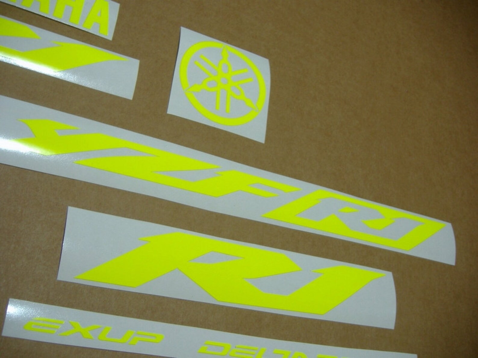 YZF R1/R6 2002-2003 Neon Fluorescent Yellow/green Decals Stickers ...