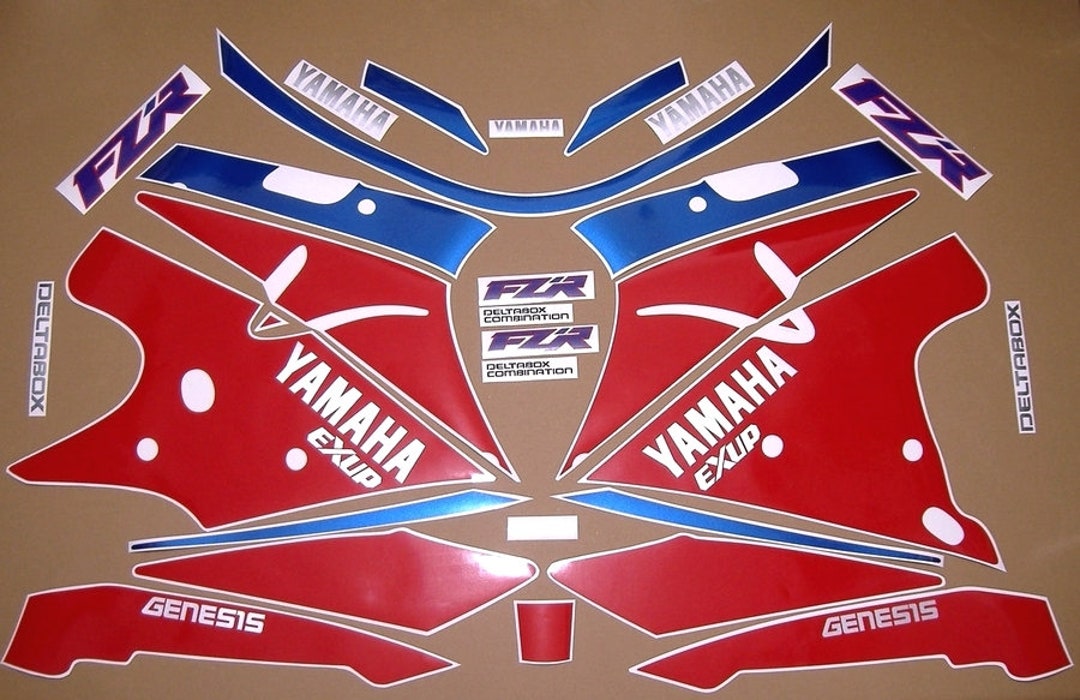 FZR 1000 Exup 1993 3LE Complete Replacement Decals Set Full Stickers ...