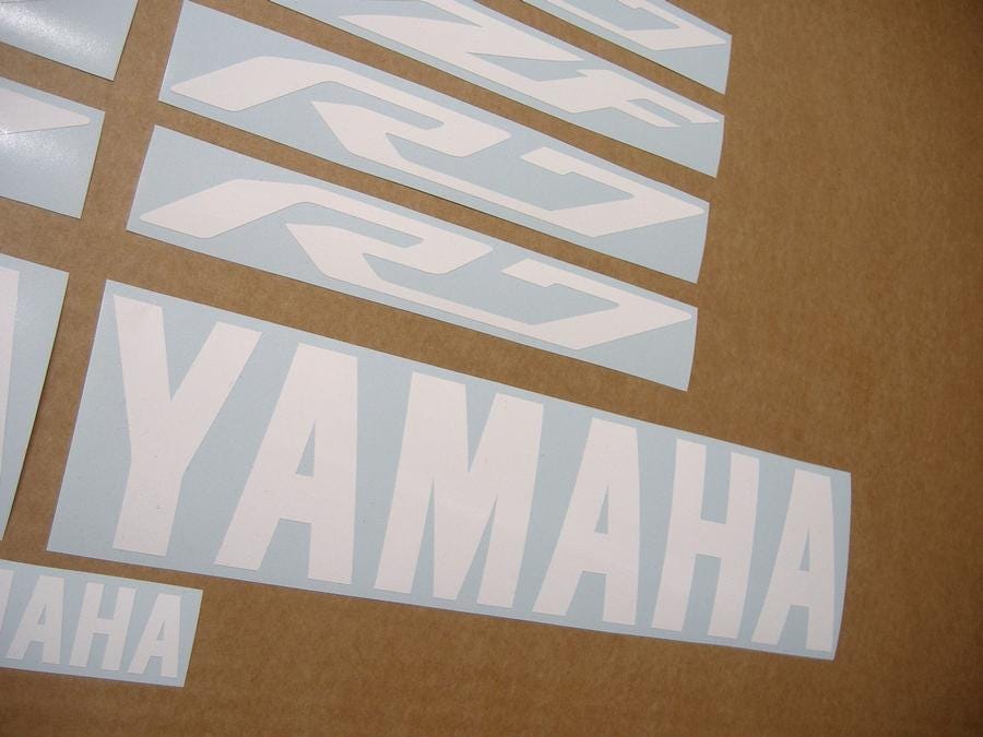 YZF R7 Decals Stickers Custom Graphics Set Neon Yellow Logo Color 750cc ...