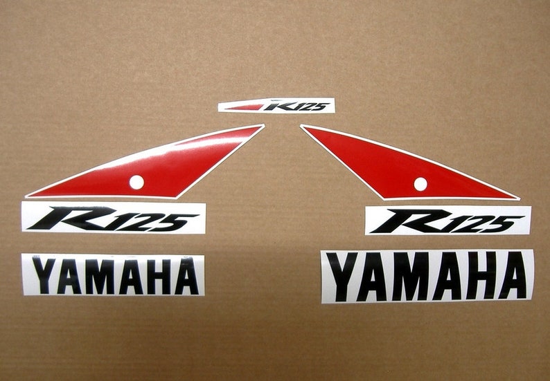 YZF-R125 2010-2011 Decals Stickers Set Kit Replacement Replica ...