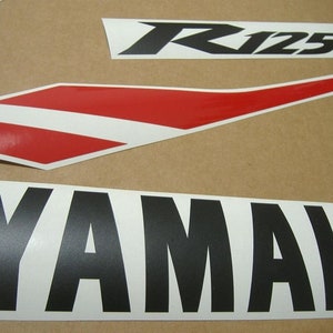 YZF-R125 2012-2013 Full Decals Stickers Set Kit Replacement Replica ...