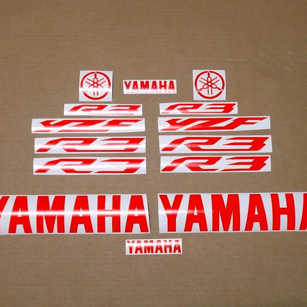 Yamaha R3 Decals Kit - Etsy