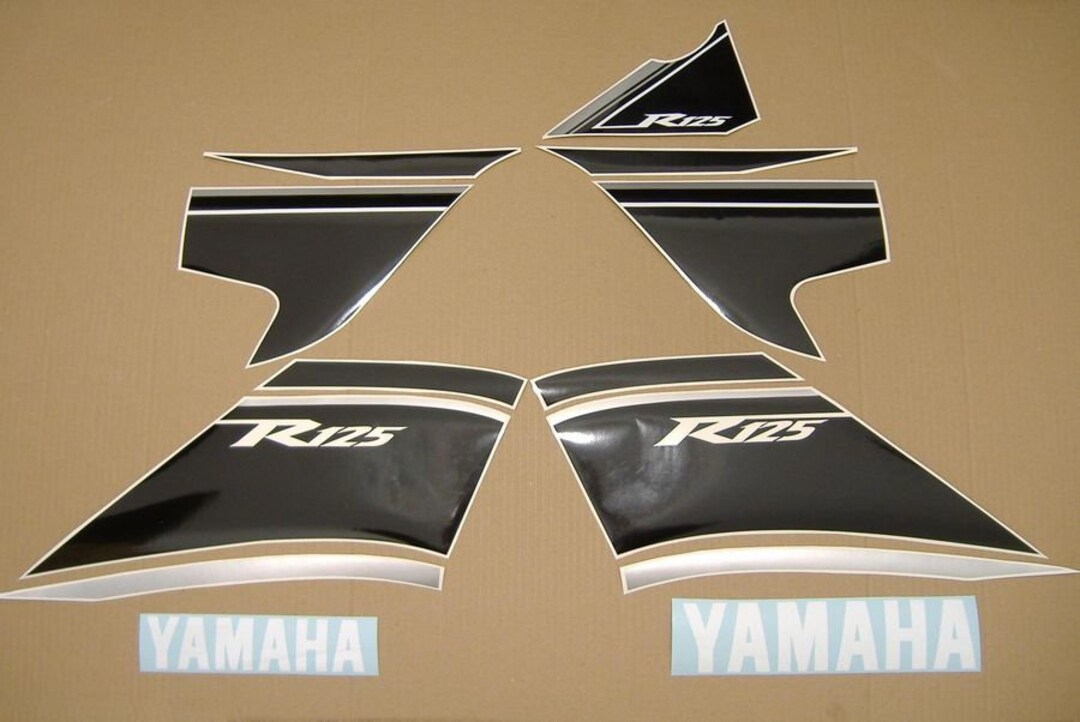 YZF-R125 2009 Complete Decals Stickers Set Kit Replacement Replica ...