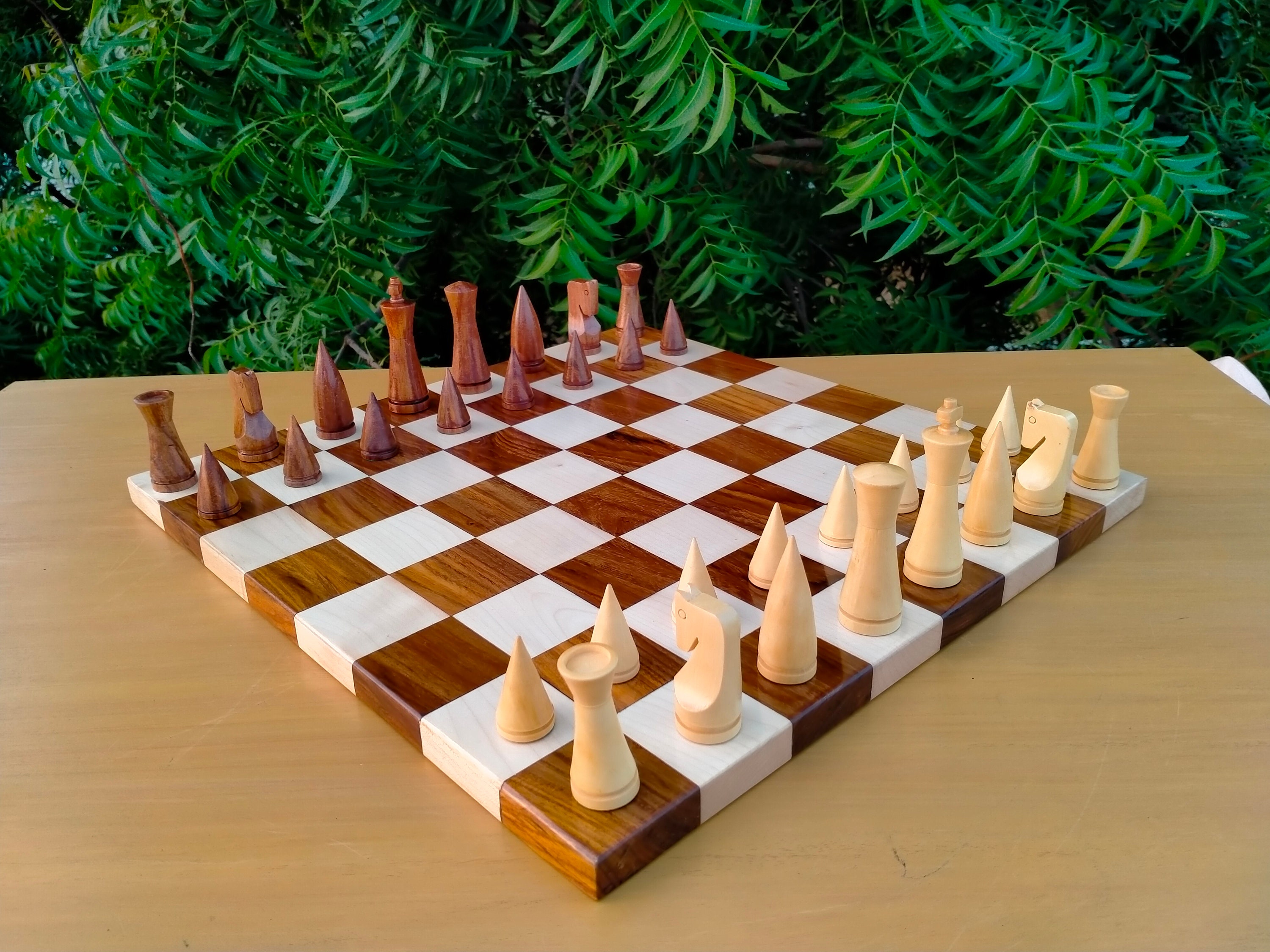 Wooden Chess Board Flat Chess Board Indian Handicrafted Best Premium ...