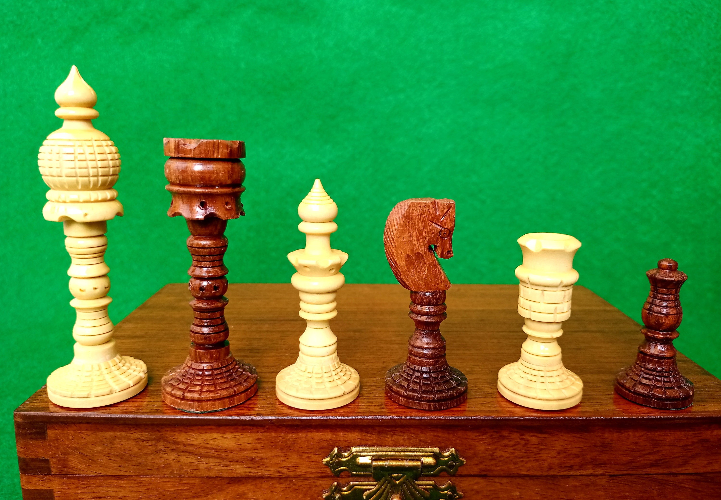 King Size 4 INCHE Special Carving Sheesham Wooden Chess - Etsy UK