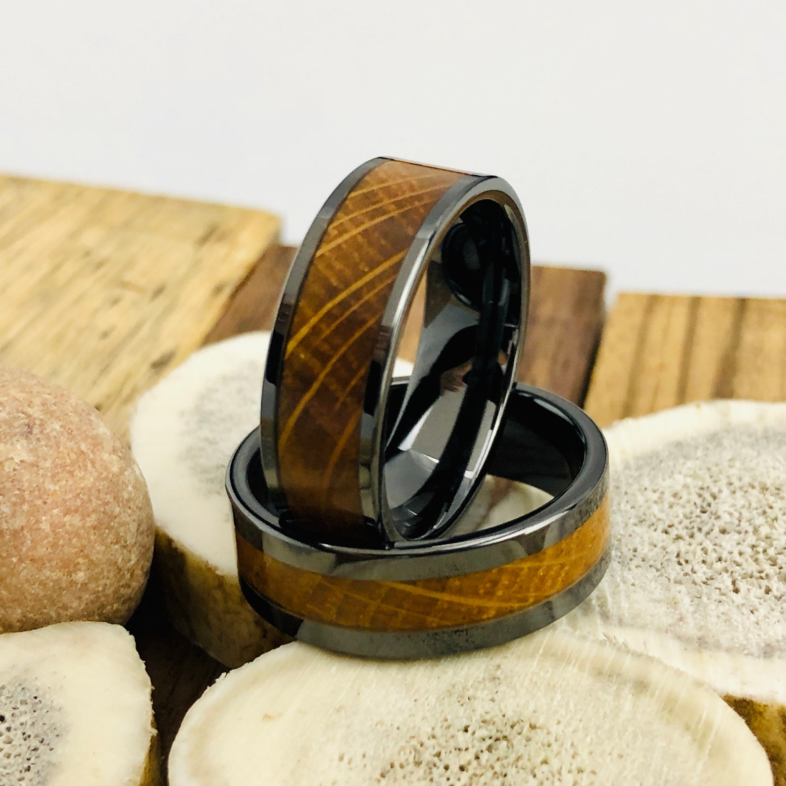 Whiskey Barrel Ring Bourbon Barrel Ring Black Ceramic - Etsy