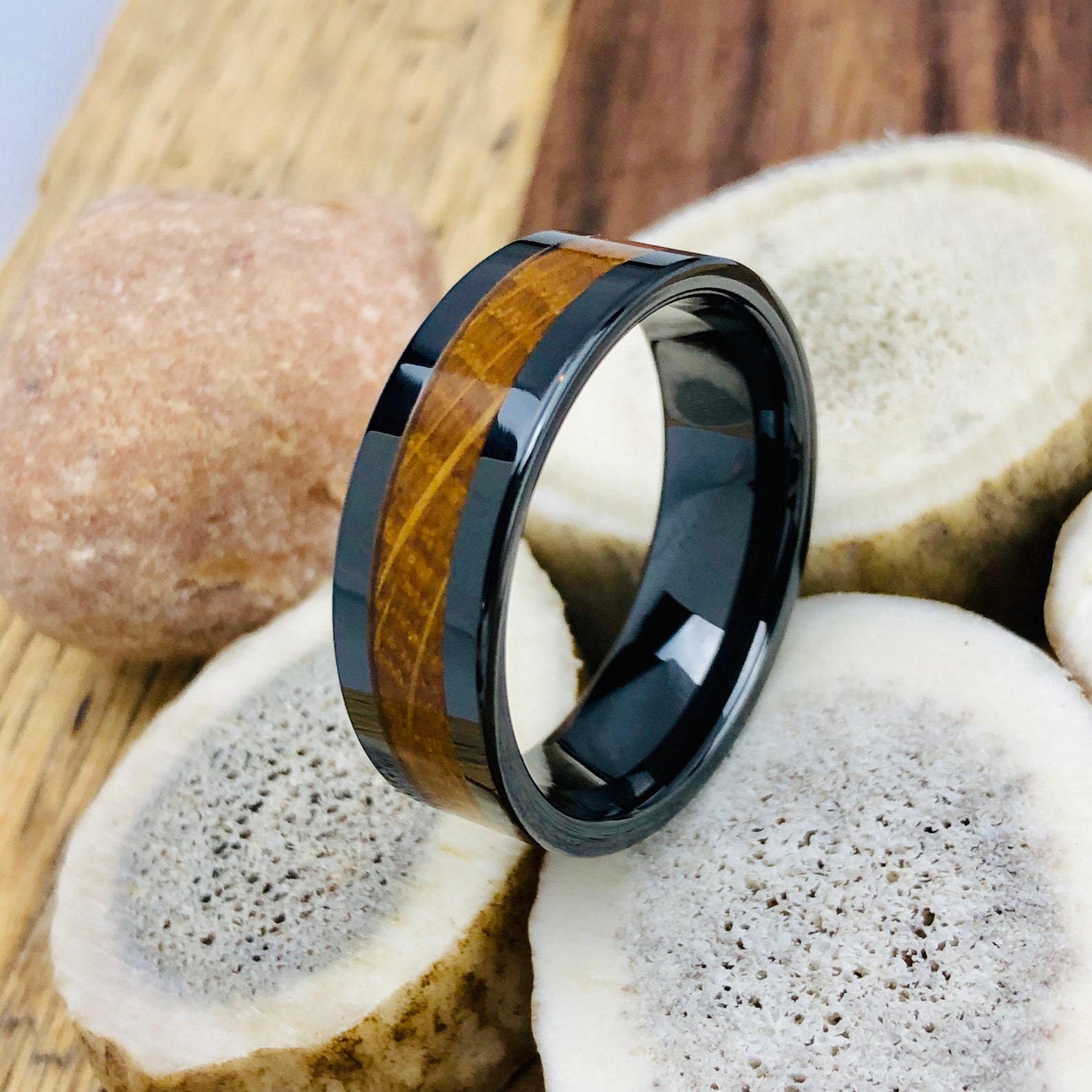 Whiskey Barrel Ring Bourbon Barrel Ring Black Ceramic - Etsy