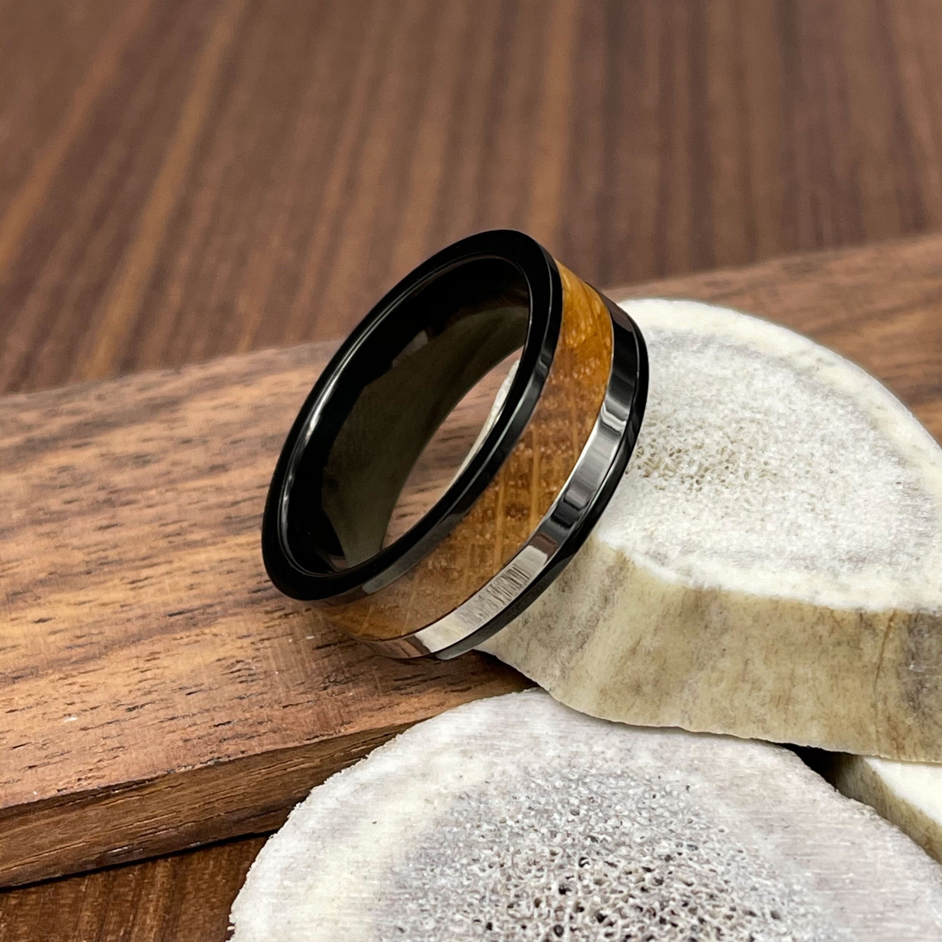 Whiskey Barrel Ring Wedding Band Whiskey Barrel Wedding - Etsy