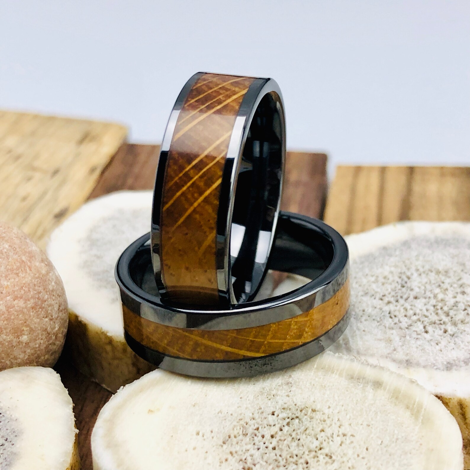 Whiskey Barrel Ring Bourbon Barrel Ring Black Ceramic - Etsy