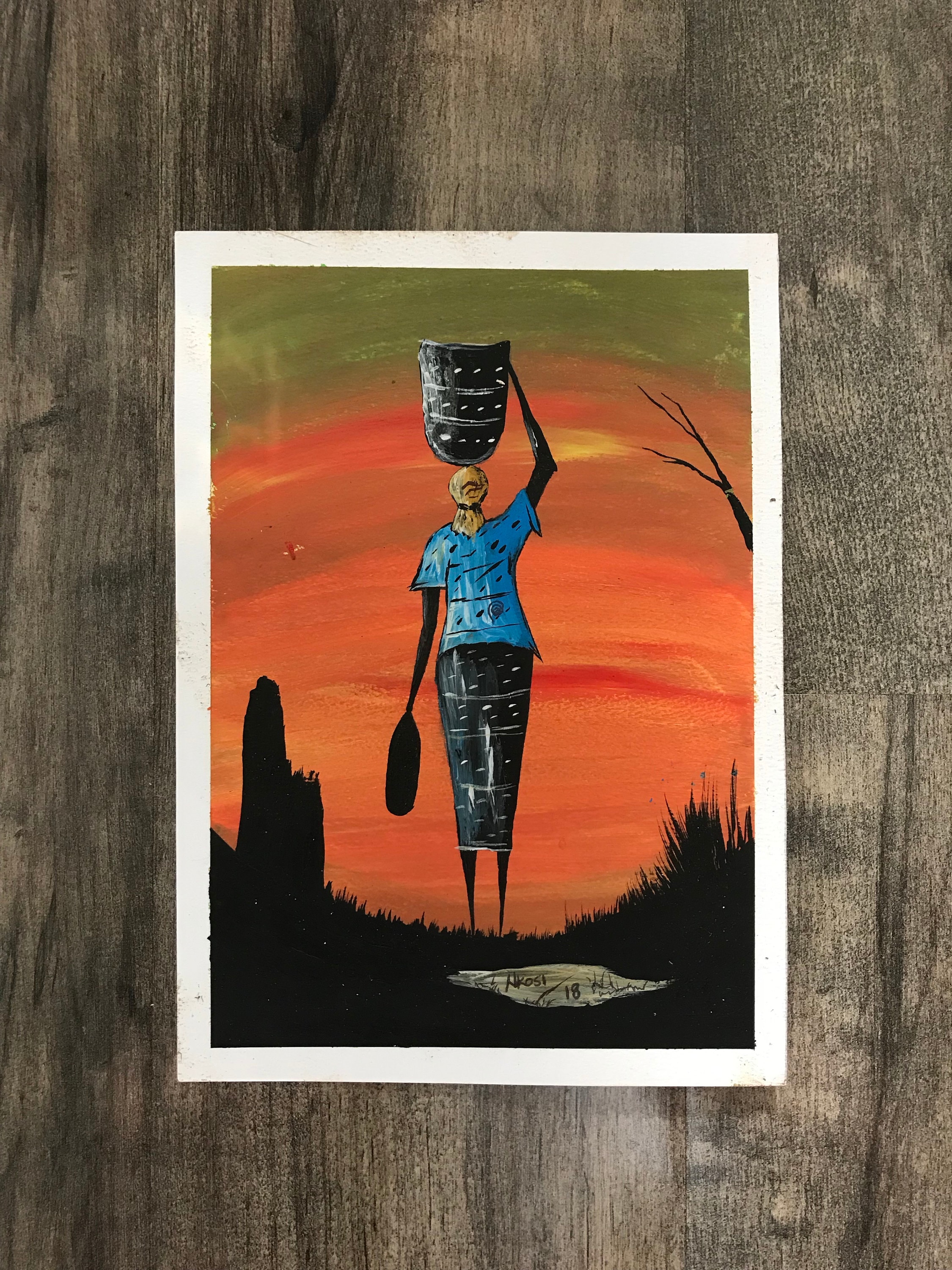 African Women Tribal Paint