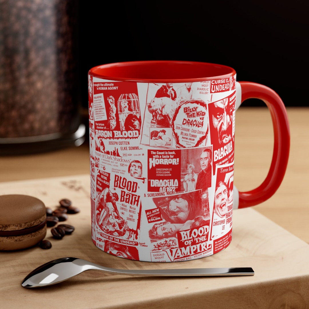Vampire Movies Mug / Horror Movie Ads 11 Oz Ceramic Coffee Cup - Etsy