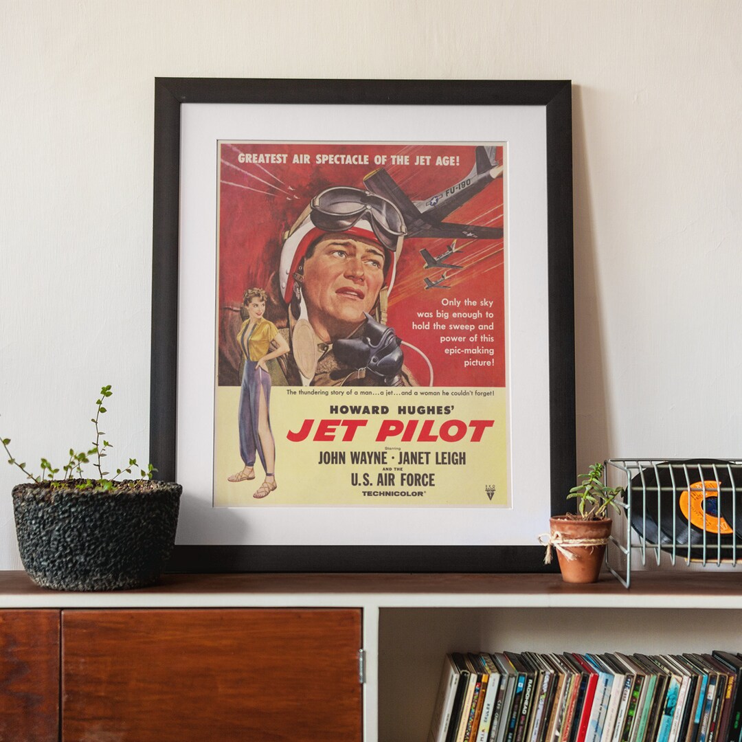 Jet Pilot Movie Poster / 1957 John Wayne Janet Leigh Air Force Print ...