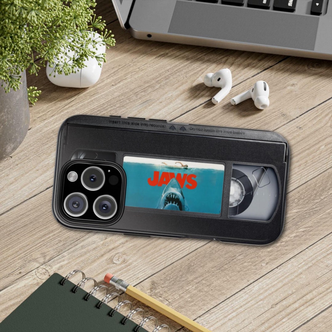 Jaws VHS Movie iPhone 16 Case / Fun Retro Case for iPhone 16 Pro Plus ...