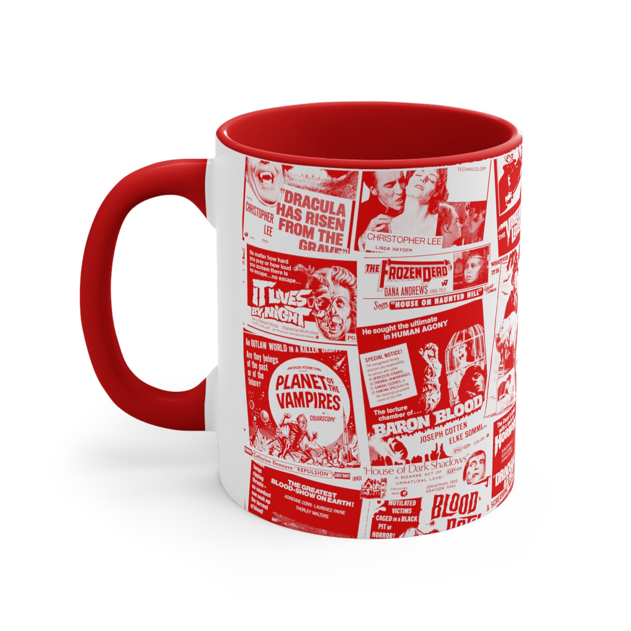 Vampire Movies Mug / Horror Movie Ads 11 Oz Ceramic Coffee Cup - Etsy