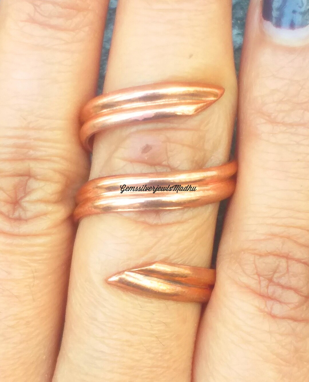 Arthritis Finger Splint Ring: EDS, Handmade, Silver/copper Joint ...