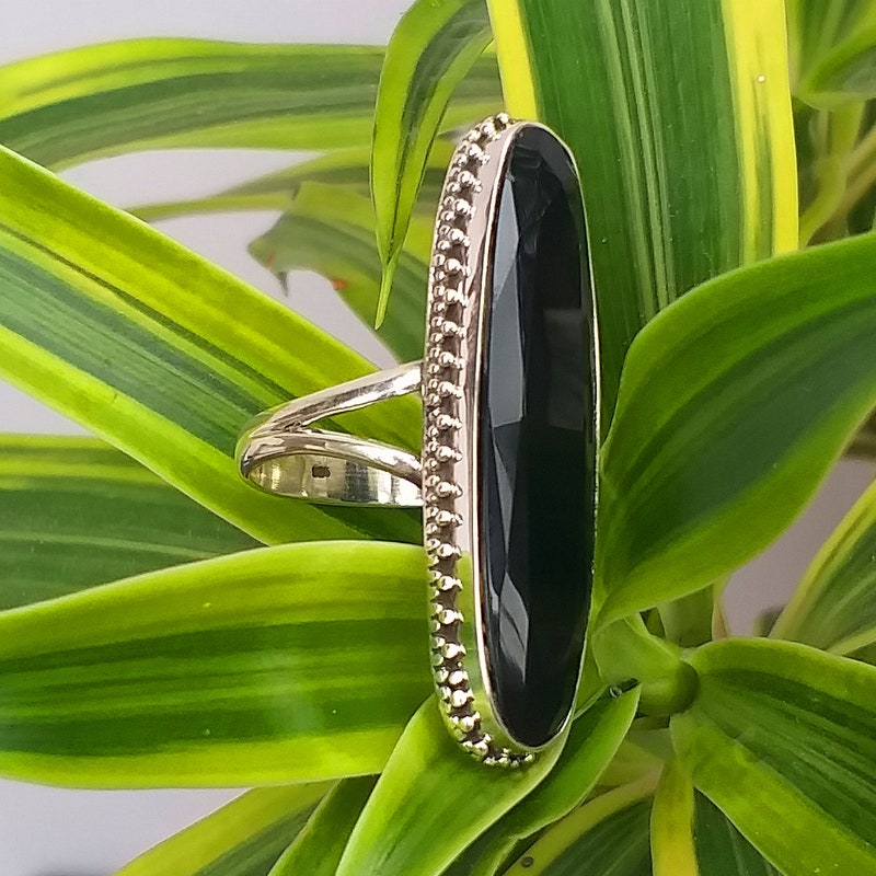 Sterling Silver Long Ring - Etsy