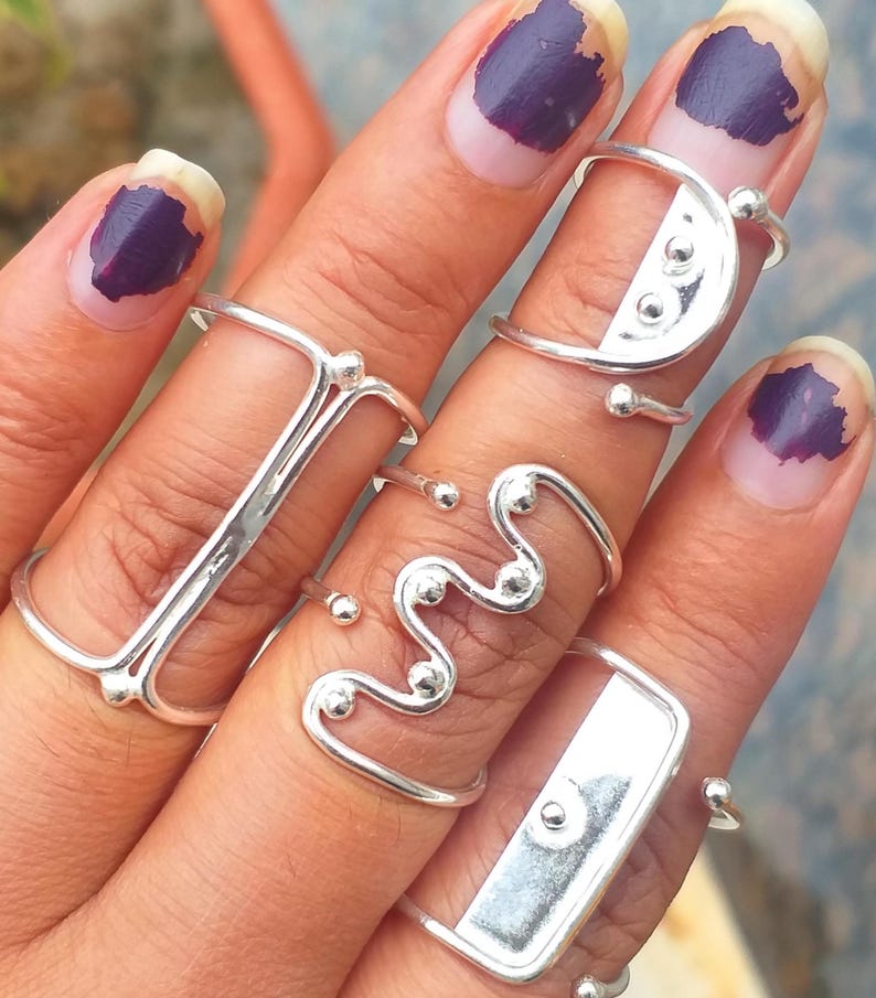 Adjustable Sterling Silver Arthritis Ring, Finger Splint, EDS DIP PIP ...