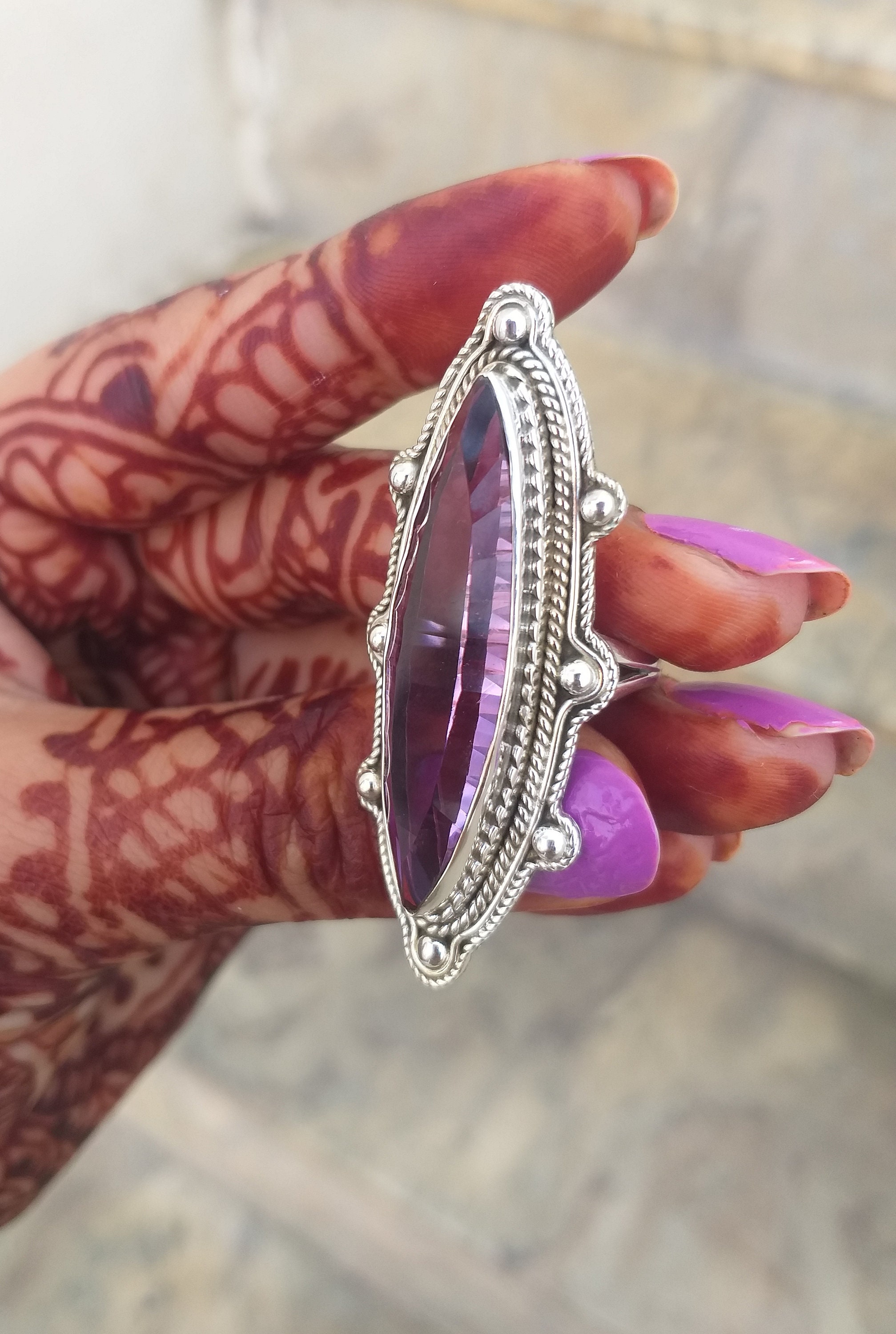 Alexandrite Ring Color Changing Stone Ring 925 Sterling - Etsy