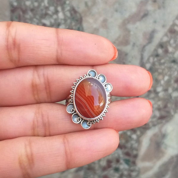 Sardonyx Ring - Etsy