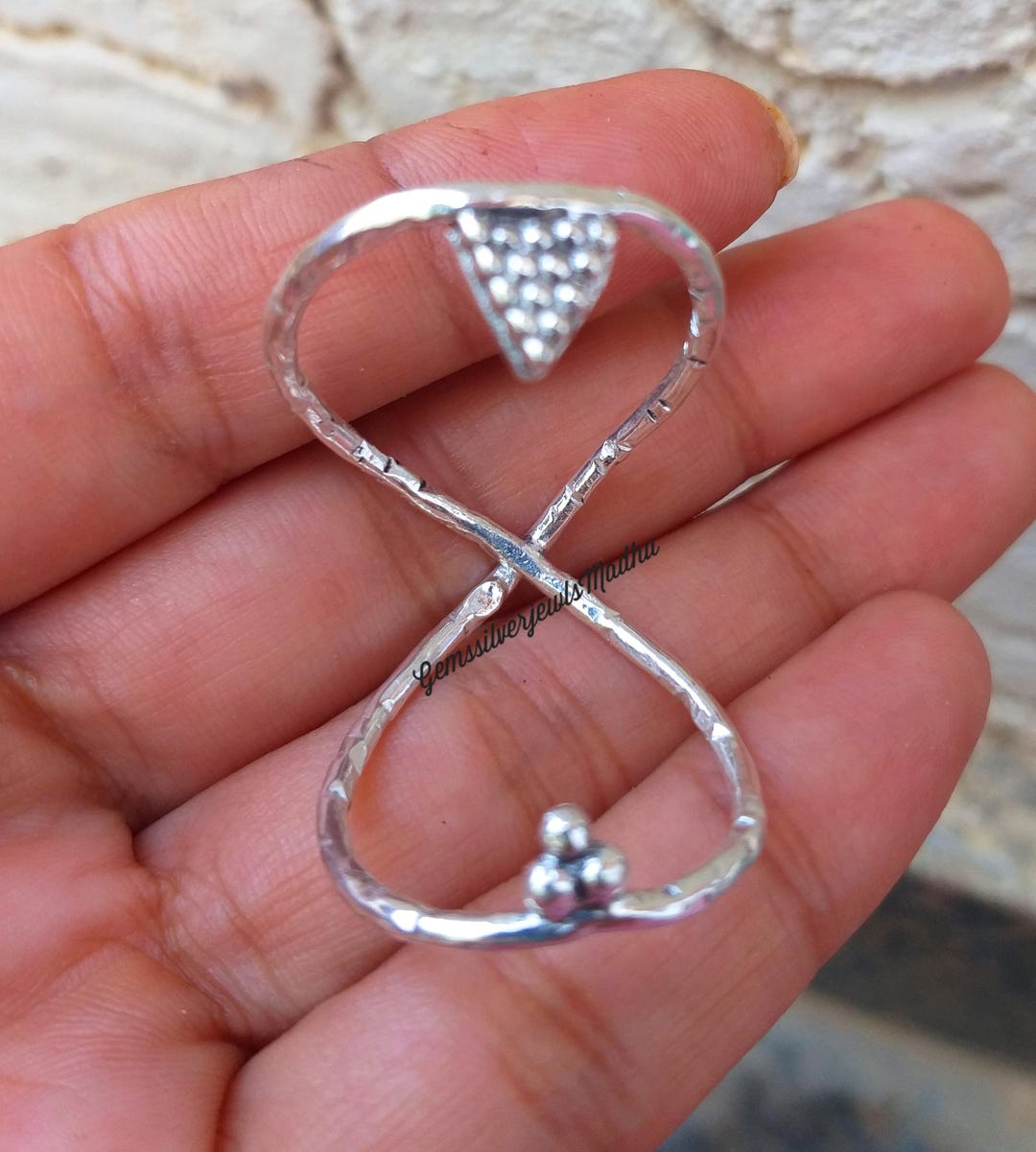 Handmade- Pip/dip Joint Silver Rings, Finger Splint, Arthritis Jewelry ...