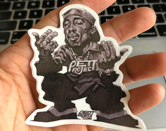 Tupac Shakur Vinyl Decal Rapper Sticker - Etsy UK