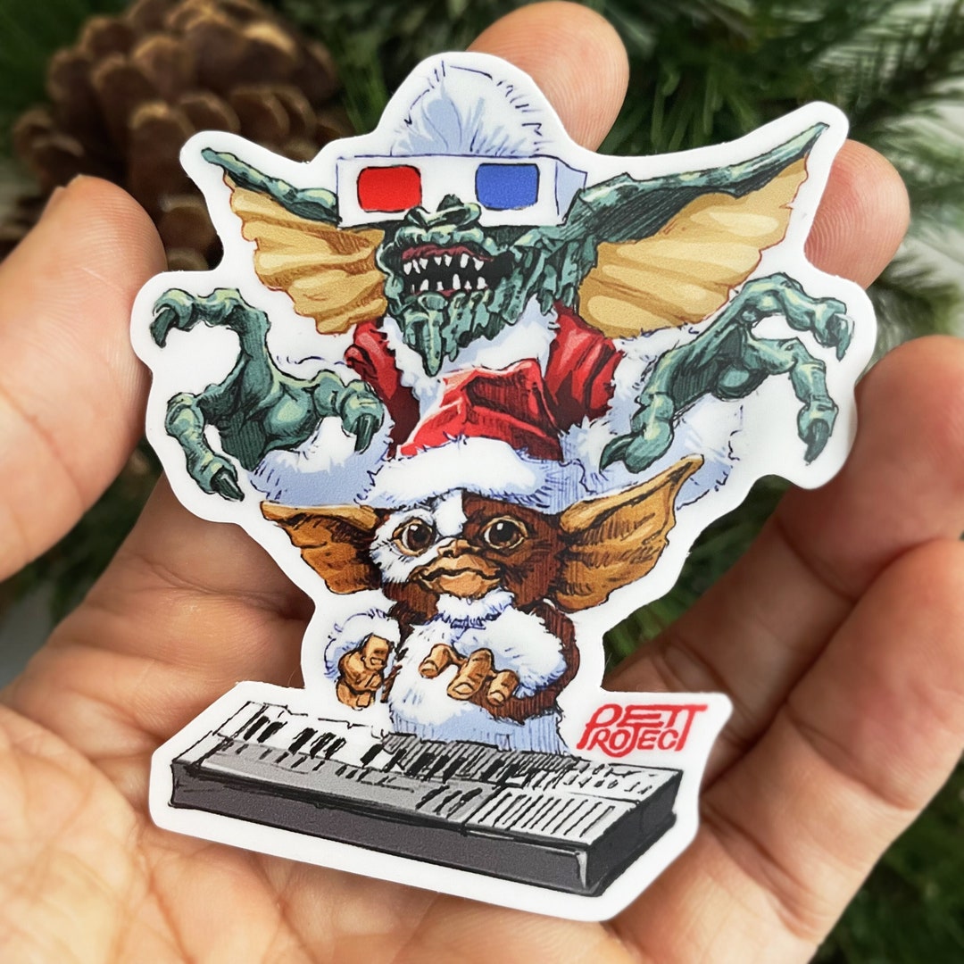 Gremlin Sticker Gizmo Christmas Decal || Die Cut Stickers - Etsy